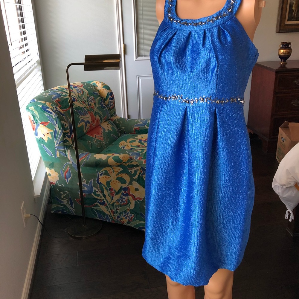 Beautiful Embellished Blue Dress - Gem